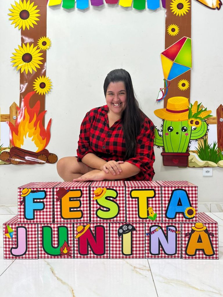 Cubos FESTA JUNINA – Intervir cantinho do saber – Prof. Thaís Brunelle